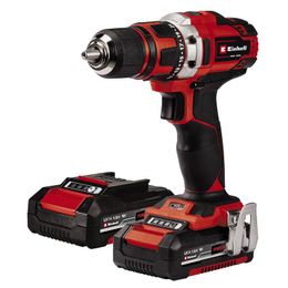 Einhell Akku-Bohrschrauber &raquo;TE-CD 18/40-1 Li&laquo; Set, 4 tlg. mit 2x 1,5 Ah PXC-Akkus und Aufbewahrungskoffer rot H&ouml;chste Handlichkeit aufgrund ergonomischem 