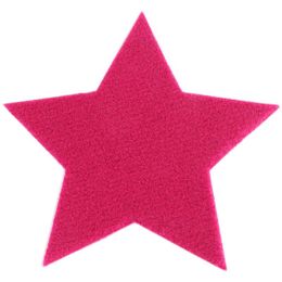 PRIMAflor-Ideen in Textil Platzset &raquo;Stern, Weihnachtsdeko&laquo; ideal als Untersetzer oder Tischdeko, Gr&ouml;&szlig;e 16,5 cm pink
