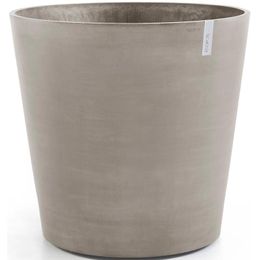 Ecopots Blumentopf &raquo;AMSTERDAM WHEELS Taupe&laquo; BxTxH: 60x60x56 cm grau Kunststoff