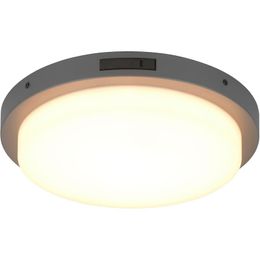Trio Leuchten LED Au&szlig;en-Wandleuchte &raquo;BERMEJO, Hausnummer Leuchte mit Bewegungsmelder IP54 Fassadenleuchte&laquo; LED-Board 1 Stk. Farbwechsler warmwei&szlig; - 