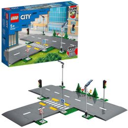 Lego Konstruktionsspielsteine &raquo;Stra&szlig;enkreuzung mit Ampeln (60304), Lego City Town&laquo; Made in Europe bunt Konstruktionsspielsteine