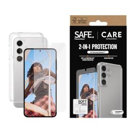 CARE by PanzerGlass Displayschutzglas &raquo;2-in-1 Protection Set&laquo; f&uuml;r Samsung Galaxy S25 Displayschutzfolie, Schutzfolie, Bildschirmschutz, kratz- & 