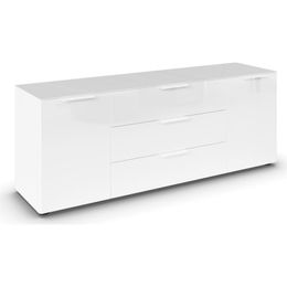 Rauch Kombikommode &raquo;Kommode T&uuml;rkommode Sideboard Kombikommode FLIPP mit Glasfront&laquo; Breite 160 cm mit 2 Einlegeb&ouml;den, 2-t&uuml;rig, 3 Schubladen, Soft-Close