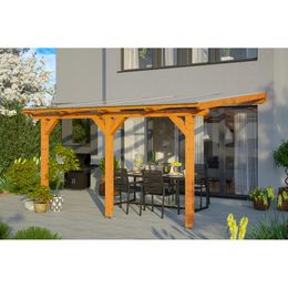 Skan Holz Terrassendach &raquo;Bormio&laquo; braun Polycarbonat (PC)