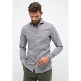 Eterna Herren Langarmhemd &raquo;SLIM FIT&laquo; NON IRON (b&uuml;gelfrei) grau 41, Extra verl&auml;ngerter Arm
