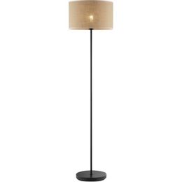OTTO home Stehlampe &raquo;Mikka&laquo; E27 1 Stk. mit Leinenstoffschirm, H&ouml;he 160 cm, &Oslash; 40 cm beige