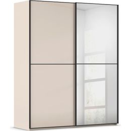 Rauch Schwebet&uuml;renschrank &raquo;Kleiderschrank Schrank Garderobe Schlafzimmerschrank SCALE-DUO&laquo; edle zweigeteilte T&uuml;ren Spiegel/Glas-Mix 3 Zierleisten MADE