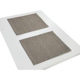 WIRTH Platzset &raquo;Torbole&laquo; braun Obermaterial: 90% Polyester, 10% Baumwolle