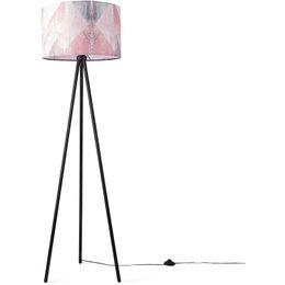 Paco Home Stehlampe &raquo;Trina Mero&laquo; E27 Standleuchte Wohnzimmer Schlafzimmer E27 Hell Pastell Vintage schwarz