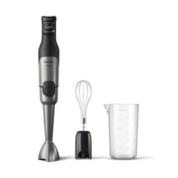 Philips Stabmixer &raquo;HR2682/00 5000 Series, mit ProMix-Technologie,&laquo; 1200 W Becher und Schneebesenaufsatz; Edelstahl/Schwarz schwarz Stabmixer