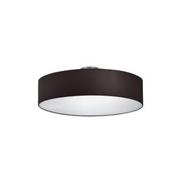 Trio Leuchten Deckenleuchte &raquo;Hotel&laquo; E27 1 Stk. Deckenlampe &Atilde; ̃ 50 cm mit Stoff-Schirm, Leuchtmittel tauschbar schwarz