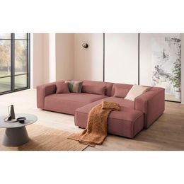 LeGer Home by Lena Gercke &raquo;PIARA XXL, Big-Sofa, Cord, Leinenoptik o. Strukturstoff, L-Form&laquo; wahlweise Ottomane rechts/links, Kedernaht, extra tiefe 
