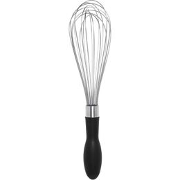 OXO Good Grips Schneebesen Ballonform, Edelstahl, Soft-Touch-Griff, 28 cm schwarz Edelstahl