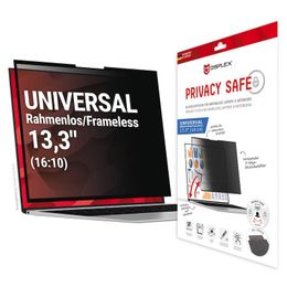 Displex Displayschutzfolie &raquo;Privacy Safe&laquo; universal, 16:10, Blickschutzfolie, Schutzfolie, Bildschirmschutz schwarz Kunststoff Praktisches Filz-Sleeve: 
