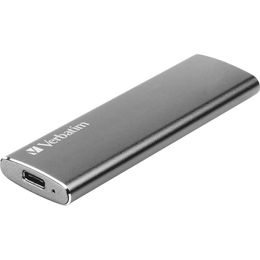 Verbatim externe SSD &raquo;Vx500 120GB&laquo; 120 GB Anschluss USB 3.1 Gen 2 grau Aluminium Mit USB-C- & USB A-Kabeln