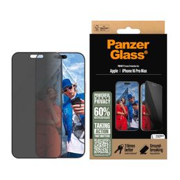 PanzerGlass Displayschutzglas &raquo;Privacy Screen Protection&laquo; f&uuml;r Apple iPhone 16 Pro Max Displayschutzfolie, Schutzfolie, Bildschirmschutz, kratz- & 
