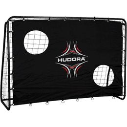 Hudora Fu&szlig;balltor &raquo;Freekick&laquo; BxLxH: 76x213x152 cm, mit Torwand schwarz Kunstfaser, Stahl