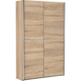Schlafkontor &raquo;Heimo/Fast Schrank Kleiderschrank Garderobe OTTO ́s CHOICE&laquo; geringe Tiefe, ausziehbarer Kleiderstange, Garderobenschrank, 6 B&ouml;den braun Holzwerkstoff