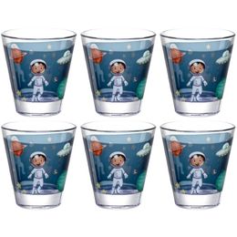 Leonardo Gl&auml;ser-Set &raquo;Weltall BAMBINI AVVENTURA&laquo; 215 ml, 6-teilig bunt Glas