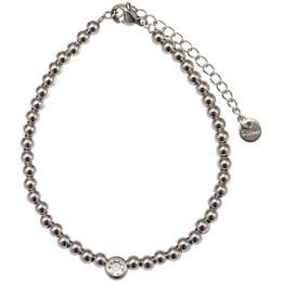 Firetti Damen Armband &raquo;Schmuck Geschenk Edelstahl Armschmuck Armkette&laquo; Made in Germany - mit Zirkonia (synth.) silber