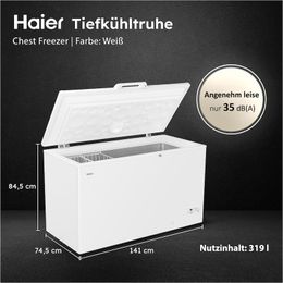 Haier Gefriertruhe &raquo;HCE321C&laquo; 84,5 cm hoch 141 cm breit Energieeffizienzklasse C (Skala A bis G) Externes Display: F&uuml;r volle Kontrolle &uuml;ber Temperaturen und 