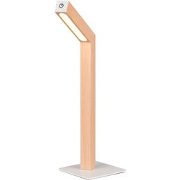 REALITY LEUCHTEN LED Tischleuchte &raquo;SKIP, magnetische Touch-Tischlampe aus Holz, Leuchtenkopf abnehmbar&laquo; LED-Board 1 Stk. Warmwei&szlig; On/Off Touch und 