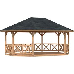 Palmako Holzpavillon &raquo;Betty&laquo; BxT: 615x551 cm, hellbraun braun