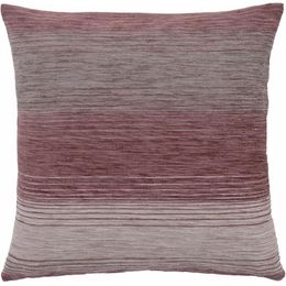 HOMING Dekokissen &raquo;Linn&laquo; Farbverlauf, modern, Streifen, Kissenh&uuml;lle ohne F&uuml;llung, 1 St&uuml;ck rosa Polyester