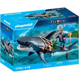 Playmobil Konstruktions-Spielset &raquo;Gefahr durch Riesenhai (71793), Pirates&laquo; bunt Konstruktions-Spielset