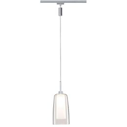 Paulmann Schienensystem-Leuchten &raquo;URail Pendel Arido II GU10 560lm 5W 2700K 230V Chrom matt, Klar, Satin&laquo; LED-Modul 1 Stk. Warmwei&szlig; silber