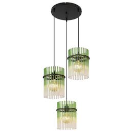 Globo LIGHTING H&auml;ngeleuchte &raquo;GORLEY&laquo; E27 1 Stk. H&auml;ngelampe Glasst&auml;be amber klar verlaufend elegant Wohnzimmer