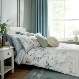Laura Ashley Wendebettw&auml;sche &raquo;Mirabelle&laquo; 3 tlg. mit floralem Muster, inkl 2 Kissenbez&uuml;ge Satin, Obermaterial: 100% Baumwolle