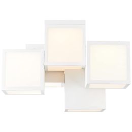 Brilliant Deckenleuchte &raquo;Cubix&laquo; 1 Stk. Warmwei&szlig; LED Deckenlampe, 5-flammig wei&szlig; wei&szlig;