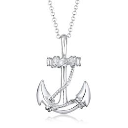 Kuzzoi Herren Kette mit Anh&auml;nger &raquo;Maritim Anker Anh&auml;nger 925 Sterling Silber&laquo; silber