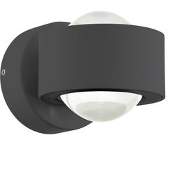Eglo Wandleuchte &raquo;Ono 2 Wandlampe, Aluminium und Kunststoff, Wohnzimmerlampe, Lampe&laquo; LED-Modul 1 Stk. Warmwei&szlig; Wand-/Deckenleuchte - L9 x H8 x AL13 cm