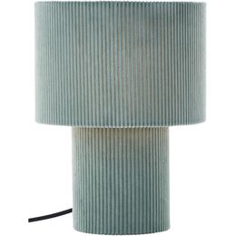 LeGer Home by Lena Gercke Tischleuchte &raquo;Kathleen Cordleuchte&laquo; E27 1 Stk. Cordstoff, H 30 cm, &Oslash; 23 cm, E27, Cord, Stoffleuchte, Tischlampe blau