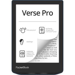 PocketBook E-Book &raquo;Verse Pro&laquo; (15,2 cm / 6 &prime;&prime;) 16 GB ) blau IPX8-Wasserschutz f&uuml;r praktisches Lesen &uuml;berall