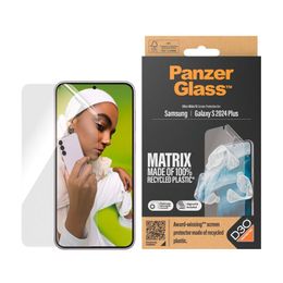 PanzerGlass Displayschutzfolie &raquo;Matrix Ultra Wide Fit Screen Protector&laquo; f&uuml;r Samsung Galaxy S24+ Displayschutz, sto&szlig;fest, kratzbest&auml;ndig transparent 