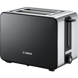 Bosch Toaster &raquo;TAT7203&laquo; 2 kurze Schlitze f&uuml;r 2 Scheiben 1050 W mit Fl&auml;chenheizung grau Toaster