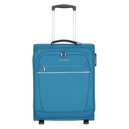 Travelite Damen Travelite &raquo;CABIN Bordtrolley, 52 cm&laquo; 39 l 2 Rollen Reisegep&auml;ck Handgep&auml;ck-Koffer Reisekoffer mit Zahlenschloss blau