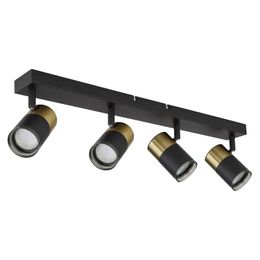 Globo LIGHTING Deckenstrahler &raquo;BRISBON&laquo; GU10 1 Stk. Deckenspot, Wohnzimmer, Flur, Wohnbereich schwarz