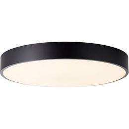 BRELIGHT LED Wandleuchte &raquo;Slimline&laquo; 1 Stk. warmwei&szlig; - kaltwei&szlig; D 50 cm, 3800 lm, 3000-6500 K, CCT, dimmbar, Metall, schwarz/wei&szlig; schwarz