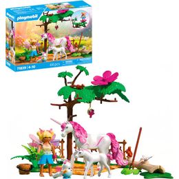 Playmobil Konstruktions-Spielset &raquo;Zauberhafter Einhorn-Stall f&uuml;r Mama und Fohlen (71839), Princess Magic&laquo; Made in Europe Konstruktions-Spielset