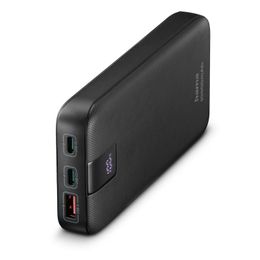 Hama Powerbank &raquo;Power Pack 10000 mAh (Schnellladen, 2x USB-C 1x USB-A, mit Ladekabel)&laquo; 10.000 mAh Schnellladefunktion mit Power Delivery, Qualcomm Quick 