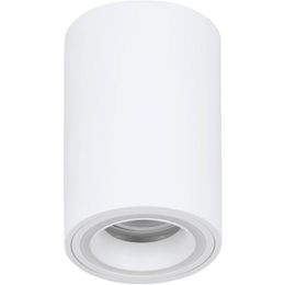 Eglo Aufbauleuchte &raquo;Carosso-Z Deckenlampe, ZigBee, App und Sprachsteuerung, dimmbar, Metal&laquo; GU10 1 Stk. Aufbauleuchte - H12 x &Oslash;8 cm - wei&szlig; - 1X4,9W 