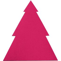 PRIMAflor-Ideen in Textil Platzset &raquo;Tannenbaum, Weihnachtsdeko&laquo; auch ideal als Tischdeko oder Untersetzer, Gr&ouml;&szlig;e 47,5 x 40cm pink