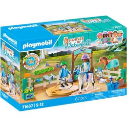 Playmobil Konstruktions-Spielset &raquo;Moderne Reitschule (71637), Horses of Waterfall&laquo; Made in Europe bunt Konstruktions-Spielset
