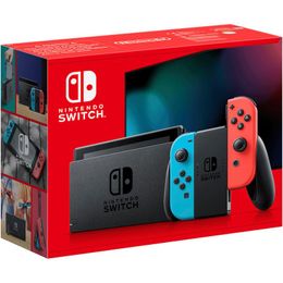 Spielekonsole &raquo;Switch Neon-Rot/Neon-Blau&laquo; Konsole r/b bunt Spieler k&ouml;nnen bis zu acht Switch-Konsolen miteinander verbinden