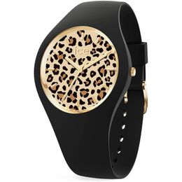 Ice Watch Ice-Watch Damen ice-watch Quarzuhr &raquo;ICE leopard - Small - 3H&laquo; Armbanduhr, Damenuhr, Silikonarmband, Wasserdicht bis 10 bar, analog schwarz