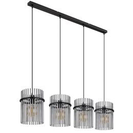 Globo LIGHTING Pendelleuchte &raquo;GORLEY&laquo; E27 1 Stk. Design Glasst&auml;be, Deckenlampe, Wohnzimmer, Esszimmer, H&auml;ngeleuchte schwarz